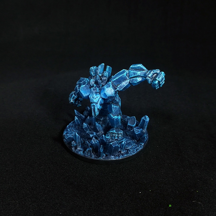 Reaper Crystal Golem Painted Miniature - Frozen Fire Arts