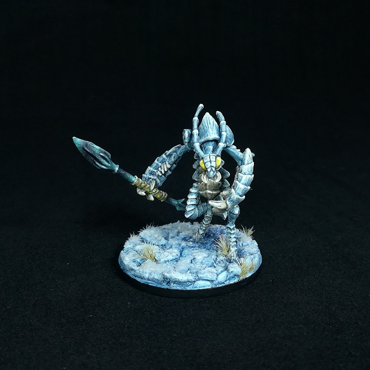Painted Ice Devil Miniature Gelugon, Reaper Bones - Frozen Fire Arts