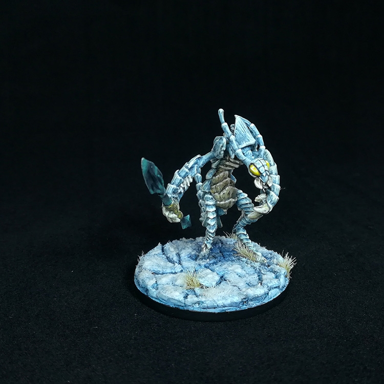 Painted Ice Devil Miniature Gelugon, Reaper Bones - Frozen Fire Arts