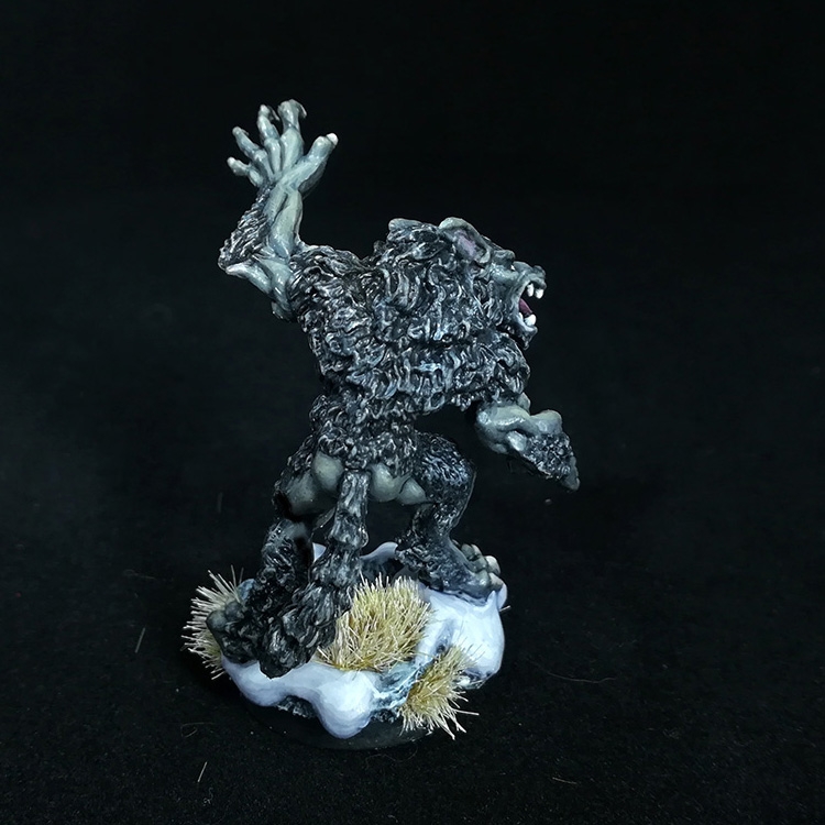 Painted Werewolf Miniature, Reaper Bones - Frozen Fire Arts
