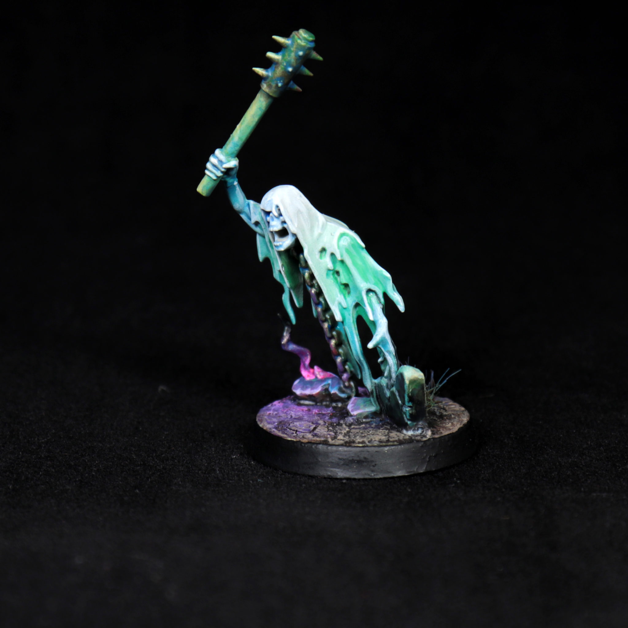 Painted DnD Warhammer Miniature Chainrasp Ghost for sale - Frozen Fire Arts