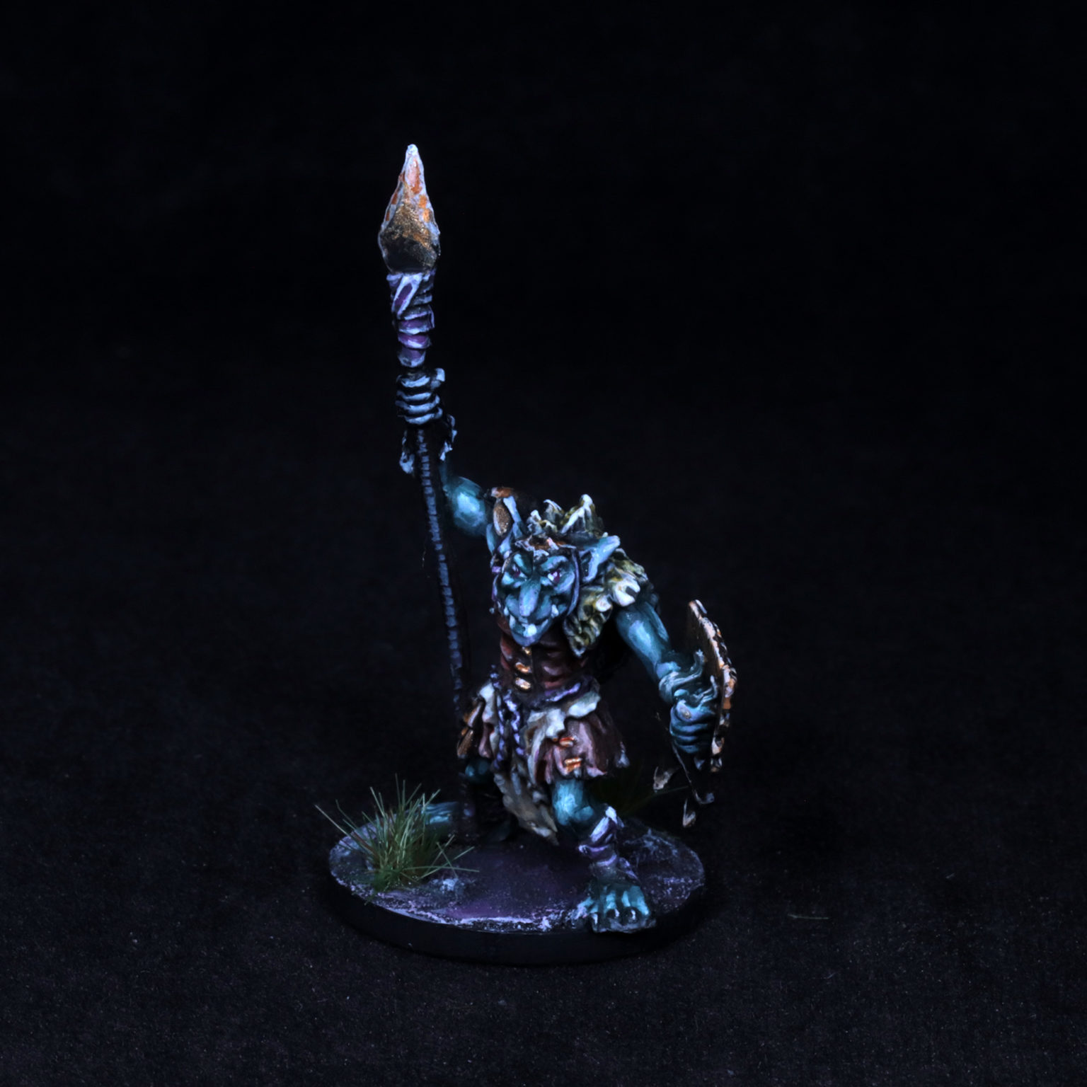 Painted DnD Miniature Goblin Spearman Dungeon Saga - Frozen Fire Arts